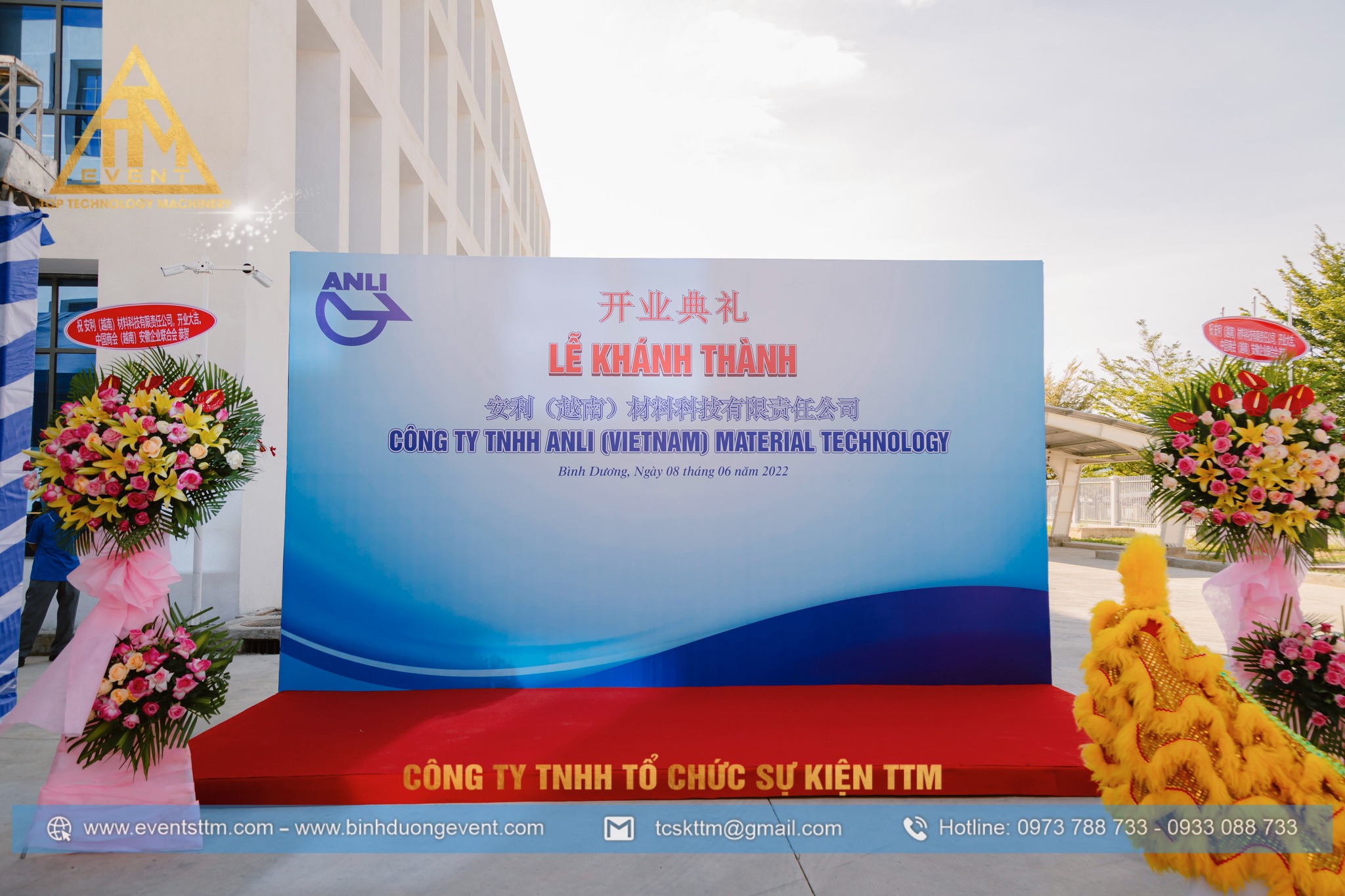 LỄ KHÁNH THÀNH NHÀ MÁY CÔNG TY ANLI (VIETNAM) MATERIAL TECHNOLOGY