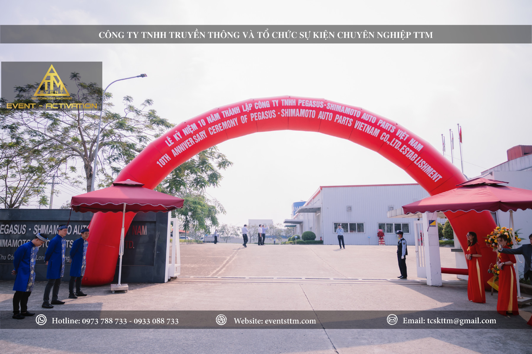 LỄ KỶ NIỆM 10 NĂM THÀNH LẬP CÔNG TY TNHH PEGASUS - SHIMAMOTO AUTO PARTS VIỆT NAM